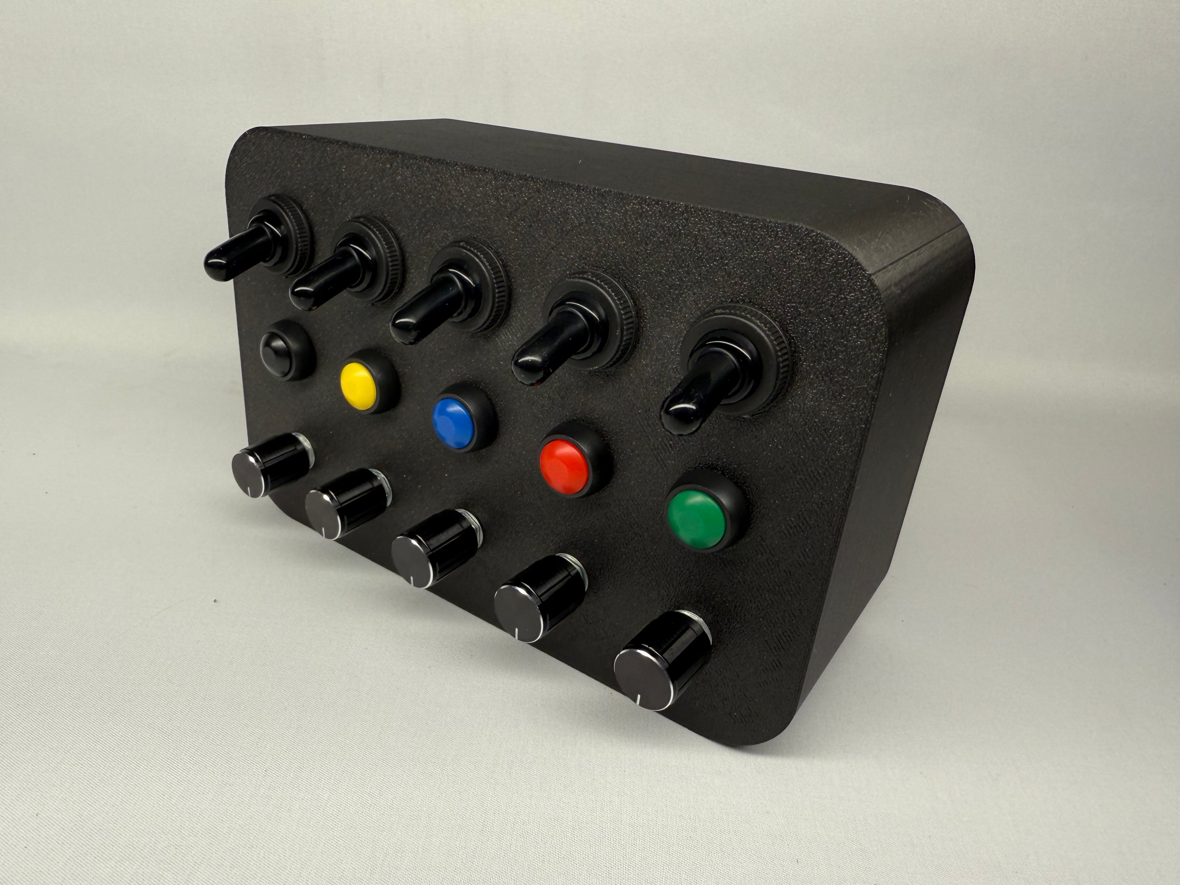 15 Button Sim Racing Button Box – 25 Way Functionality – VSpec Engineering
